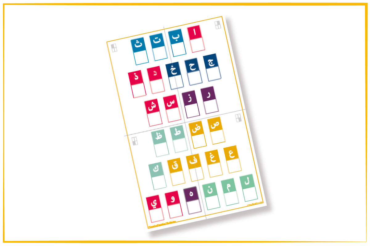 Printable Poster Arabic Alphabet - Alaabi